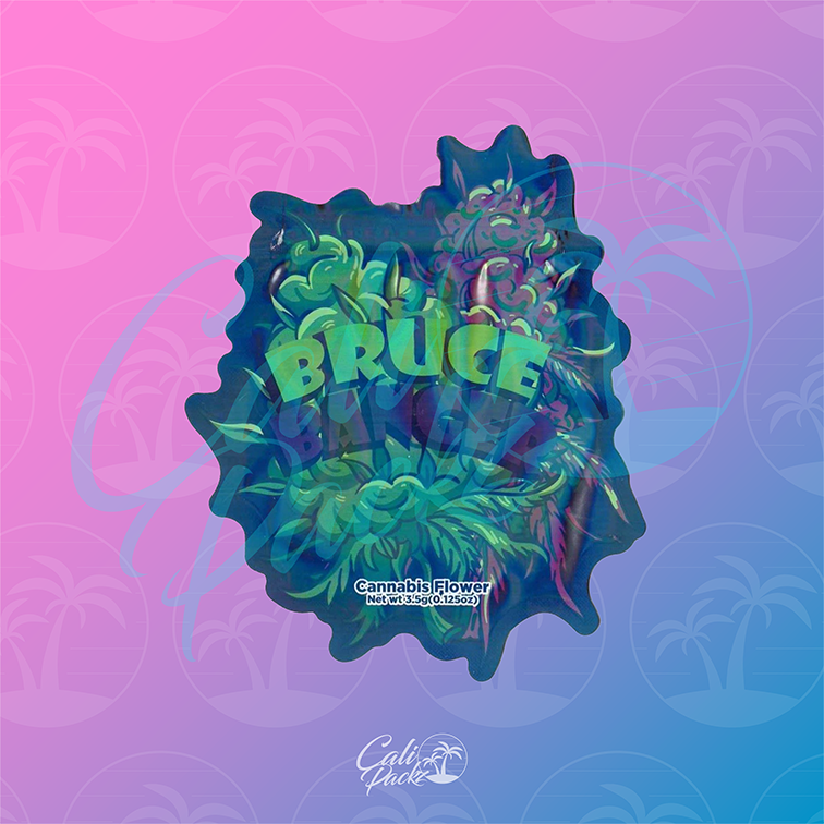 Bruce Banger Cali Pack Die Cut 3.5g Mylar Bag - CaliPackz