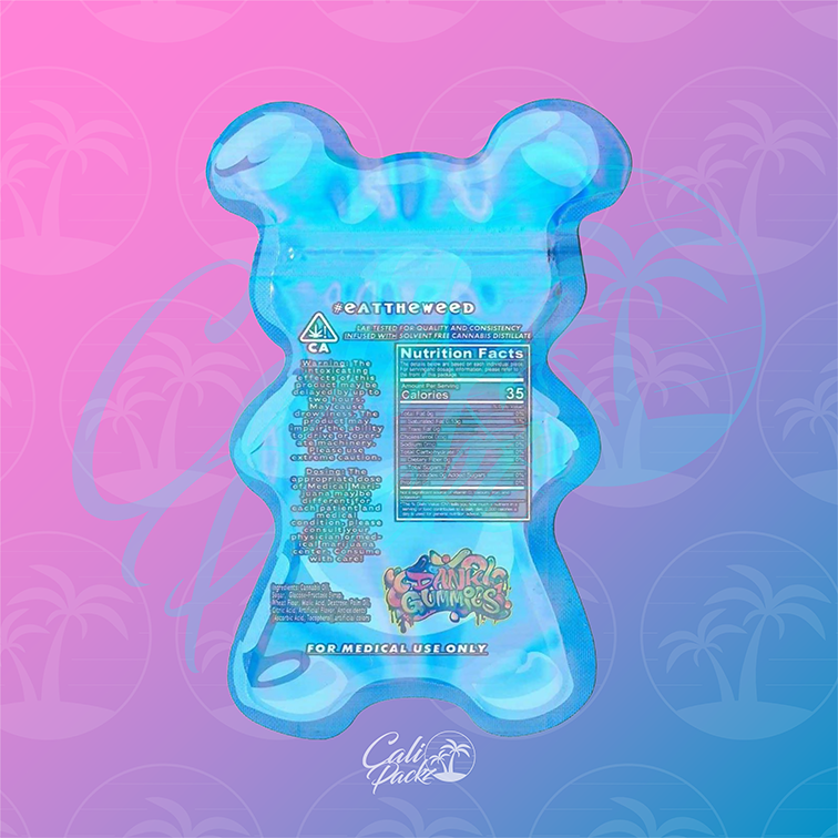 Dank Gummies Blue Cali Pack Die Cut 500mg Mylar Bag - CaliPackz