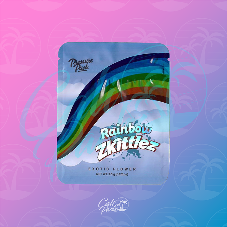 Pressure Packs Rainbow Zkittlez Cali Pack 3.5g Mylar Bag - CaliPackz