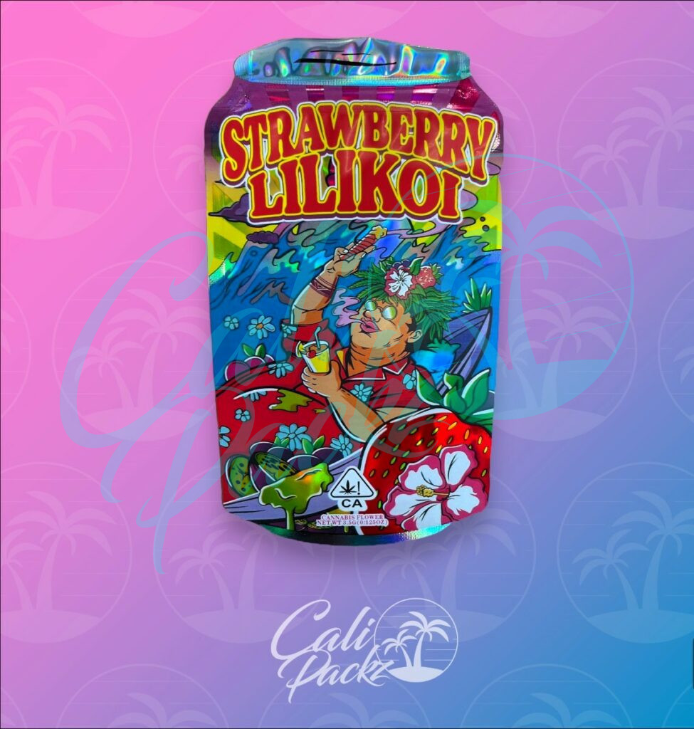 Strawberry Lilikoi Cali Pack Die Cut 3.5g Mylar Bag - CaliPackz