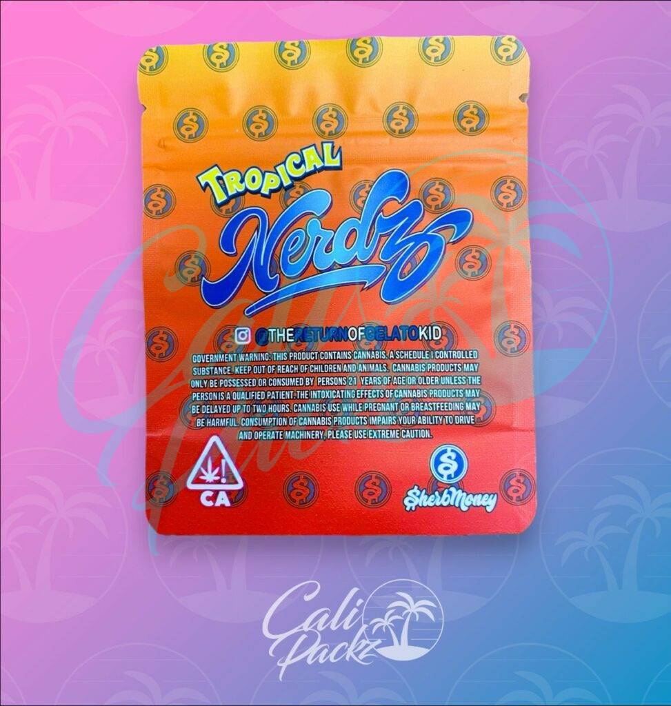 Sherbmoney Tropical Nerds Cali Pack 3.5g - Mylar Bag - CaliPackz