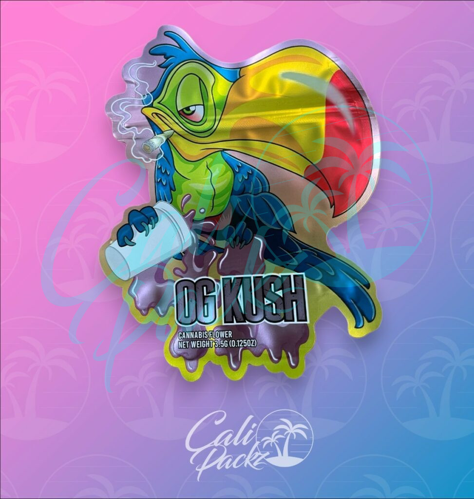 OG Kush Cali Pack Die Cut 3.5g - Mylar Bag - CaliPackz