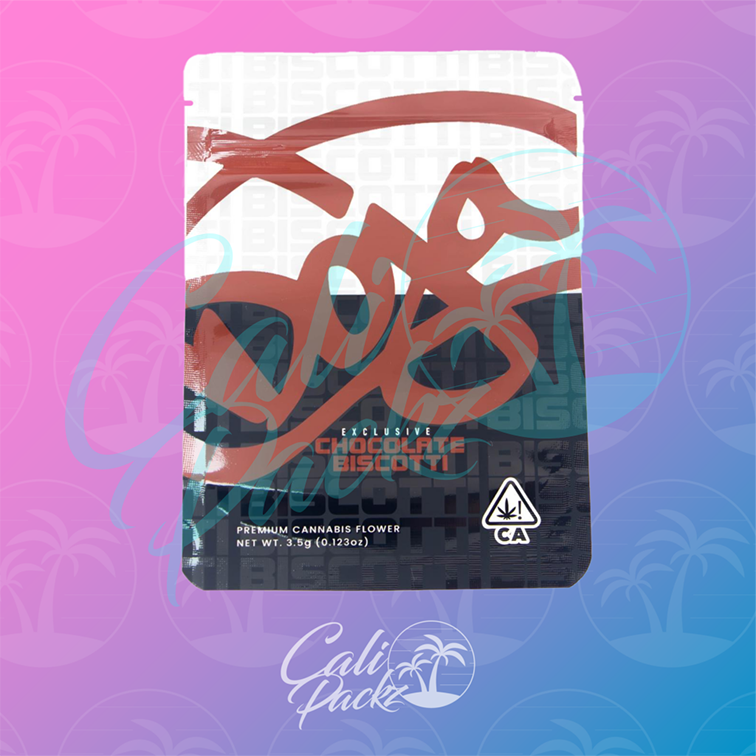 Doja Chocolate Biscotti Cali Pack 3.5g Mylar Bag - CaliPackz